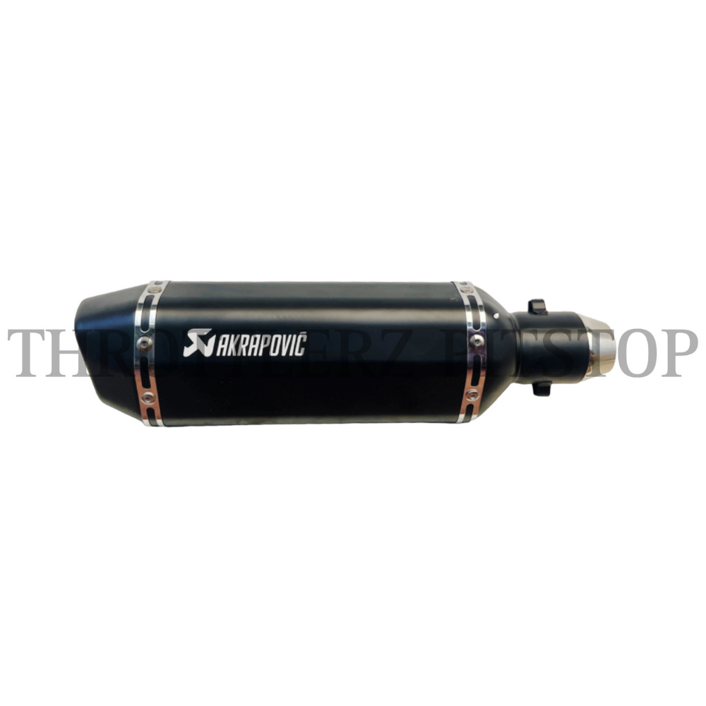 AKROPOVIC TWIN PORT LONG BLACK EXHAUST – Performance Bikes